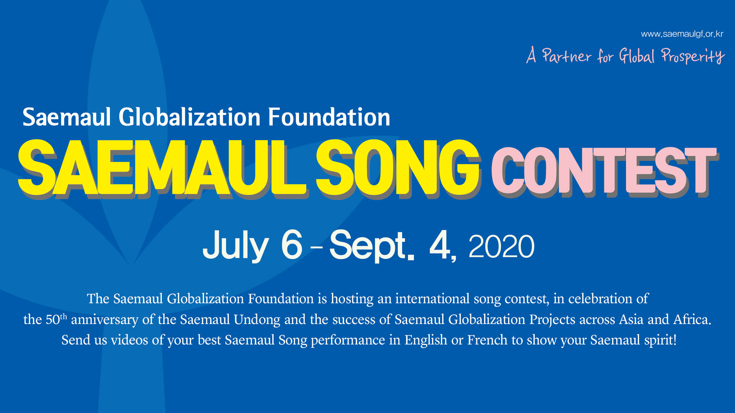 Cuộc thi ca hát kỷ niệm 50 năm Phong trào Làng mới Hàn Quốc - Saemaul ...